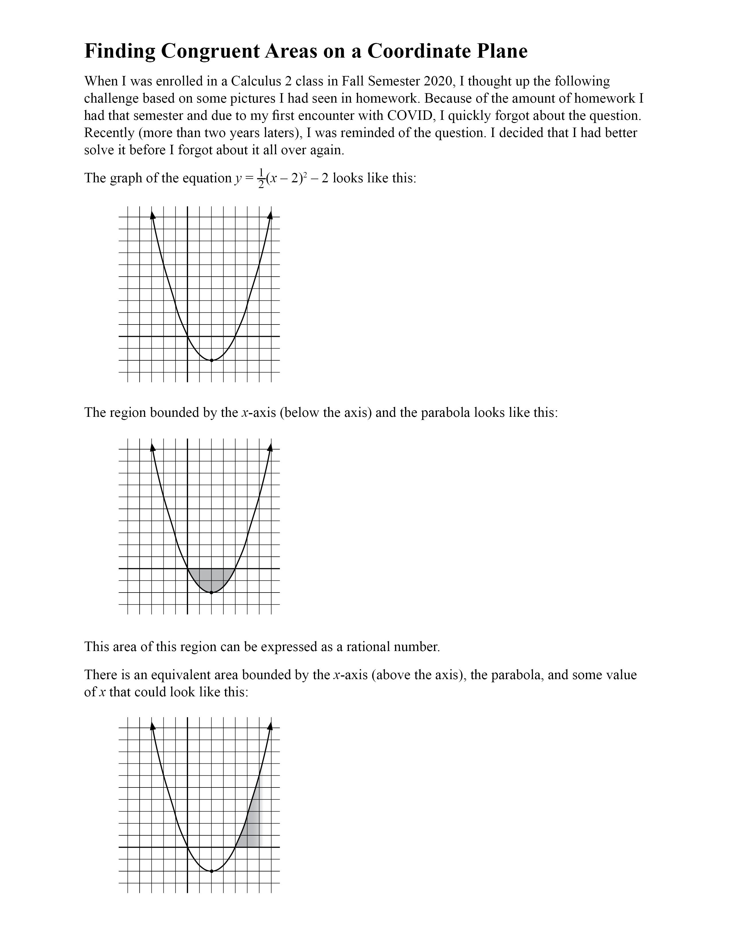 Finding Congruent Areas – Ethan's Journal